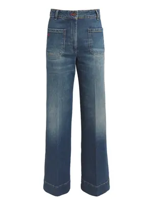 Victoria Beckham Alina Flared Jeans - Blue