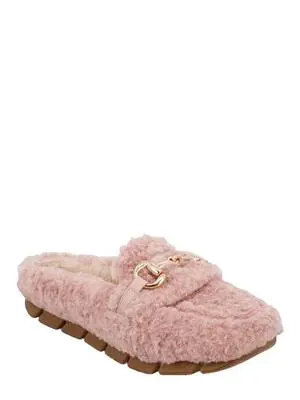 Mia MIA Limited Edition Faux Shearling Slipper Blush