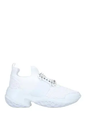 ROGER VIVIER Viv' Run Strass Buckle Sneakers - White