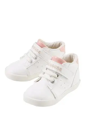 MIKI HOUSE Velcro-strap High-top Sneakers - Pink