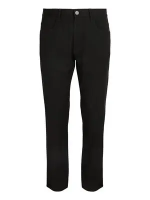 Giorgio Armani Stretch Cotton Chinos - Black