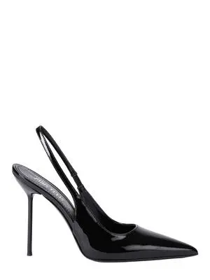 Paris Texas Patent Leather Lidia Slingback Pumps Black
