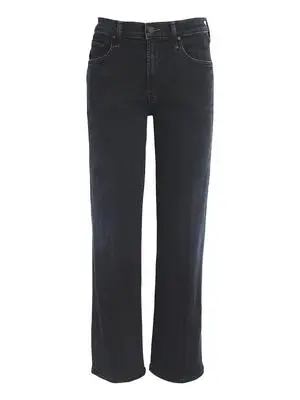 MOTHER The Mid Rise Rambler Zip Ankle Jeans - Navy