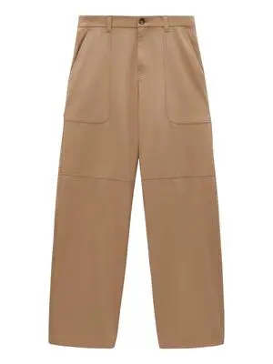 Loewe Cotton-blend Cargo Trousers - Beige