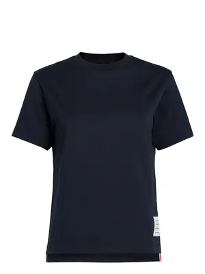 Thom Browne Name Patch T-Shirt Navy