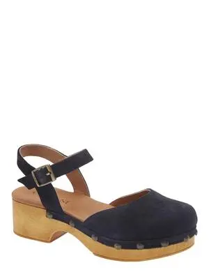 Cordani Cordani Winston Ankle Strap Platform Clog Navy Suede