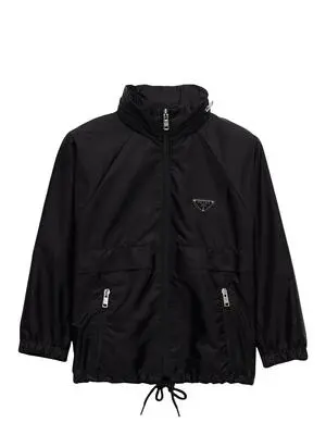 Prada Cropped Re-nylon Light Jacket - Black