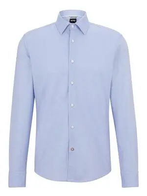 BOSS Cotton Shirt - Blue