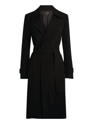 Theory Oaklene Trench Coat Black