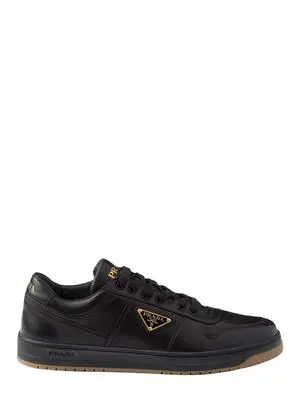 Prada Leather Downtown Sneakers - Black