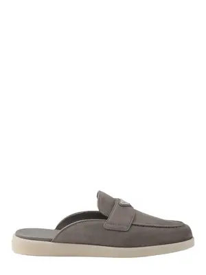 Prada Suede Mules Grey