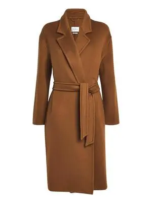 Max Mara Cashmere Belted Coat Brown