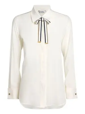 Max Mara Silk Shirt Ivory
