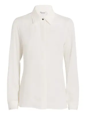Max Mara Silk Shirt White