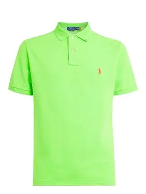 Polo Ralph Lauren Polo Ralph Lauren Cotton Mesh Polo Pony Polo Shirt Green