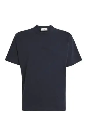 Stone Island Cotton Logo T-shirt Navy