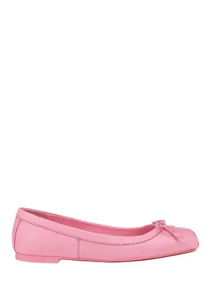 CHRISTIAN LOUBOUTIN Christian Louboutin Mamadrague Leather Ballet Flats Red