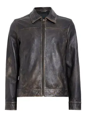 ALLSAINTS Alkan Leather Jacket - Black