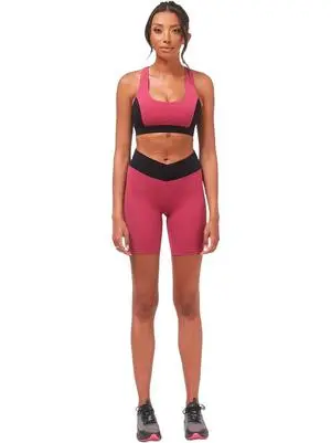 REBODY Vendetta Cloudlux Biker Shorts Fuschia/black