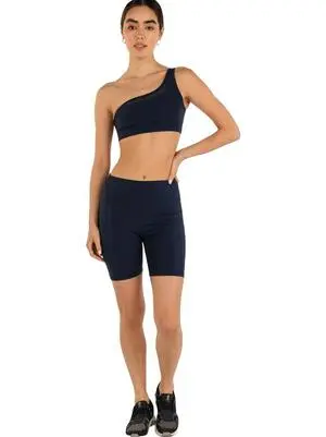 REBODY Incline Silkiflex High Waist Biker Short - Cool Navy