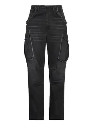 DARKPARK Cotton Cargo Jeans - Black