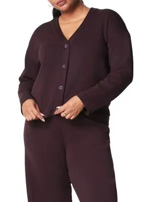 Spanx Airessentials V-neck Cardigan - Truffle Brown