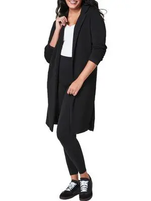 Spanx Airessentials Long Open Front Jacket - Very Black