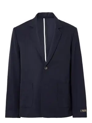 A KIND OF GUISE Unstructured Virgin Wool Blazer - Blue