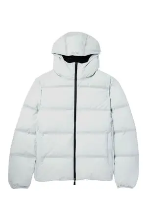Herno Quilted Down Bomber Jacket With Hood - Green