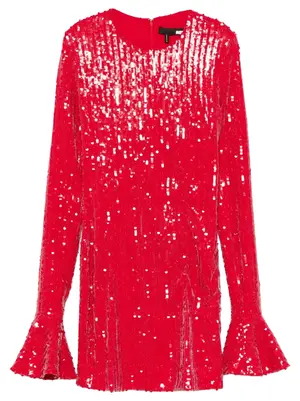 Remain Birger Christensen Sequin Mini Dress - Red