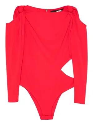 ROTATE BY BIRGER CHRISTENSEN Knotted Bodysuit - Red