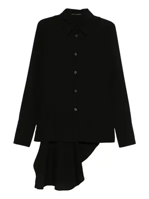 Yohji Yamamoto Draped Shirt - Black