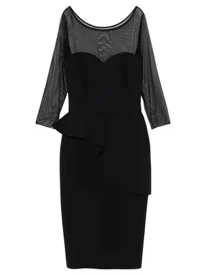 Chiara Boni La Petite Robe Skip Illusion Midi Dress - Black