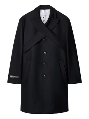 OFF-WHITE Crossed Single-breasted Coat
