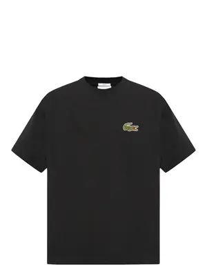 Lacoste Logo-embroidered T-shirt - Black