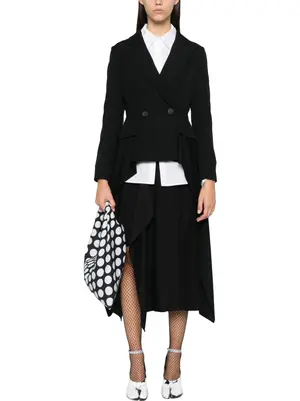 Yohji Yamamoto Draped Blazer - Black