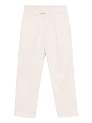 Moncler Gabardine-weave Trousers - White