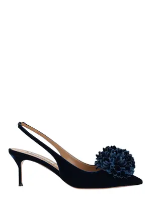 AQUAZZURA 65mm Couturier Slingback Pumps - Blue