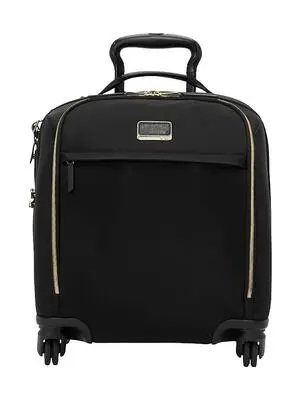 Tumi Voyageur Leger Compact 4 Wheel Carry On Luggage - Black/gold