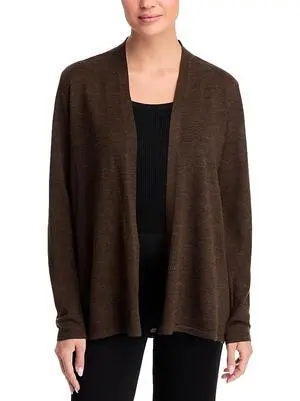 Eileen Fisher Wool Open Front Cardigan - Wren