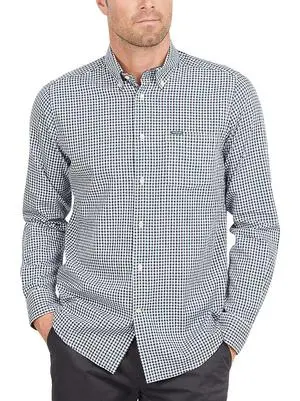 Barbour Padshaw Tailored Gingham Shirt Green