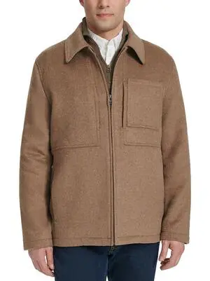Cole Haan Zip Front Jacket Mushroom