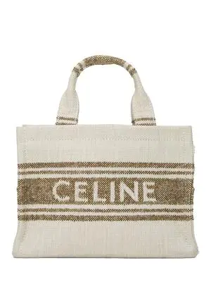 Celine Jacquard Cabas Thais Tote - Beige