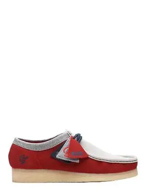 Clarks Wallabee Loafers - Red/grey