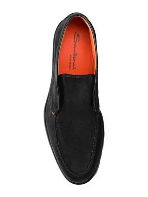 Santoni Rock Suede Chukka Boots - Black