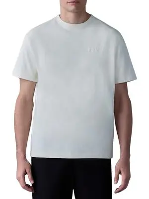 Mackage Men & Apos;s Relaxed Interlock T-shirt Cream