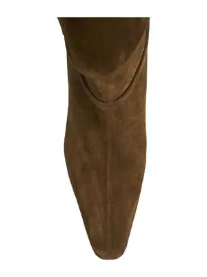 Saint Laurent Saint Laurent Niki Suede Ankle Booties Texas