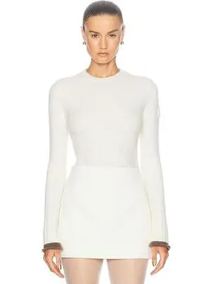 Moncler Long Sleeve Top - White