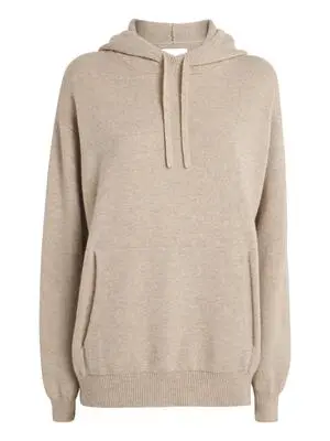 Harrods Cashmere Hoodie - Beige