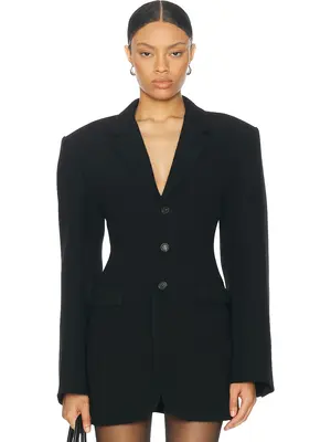 Wardrobe.NYC WARDROBE.NYC Longline Blazer Black